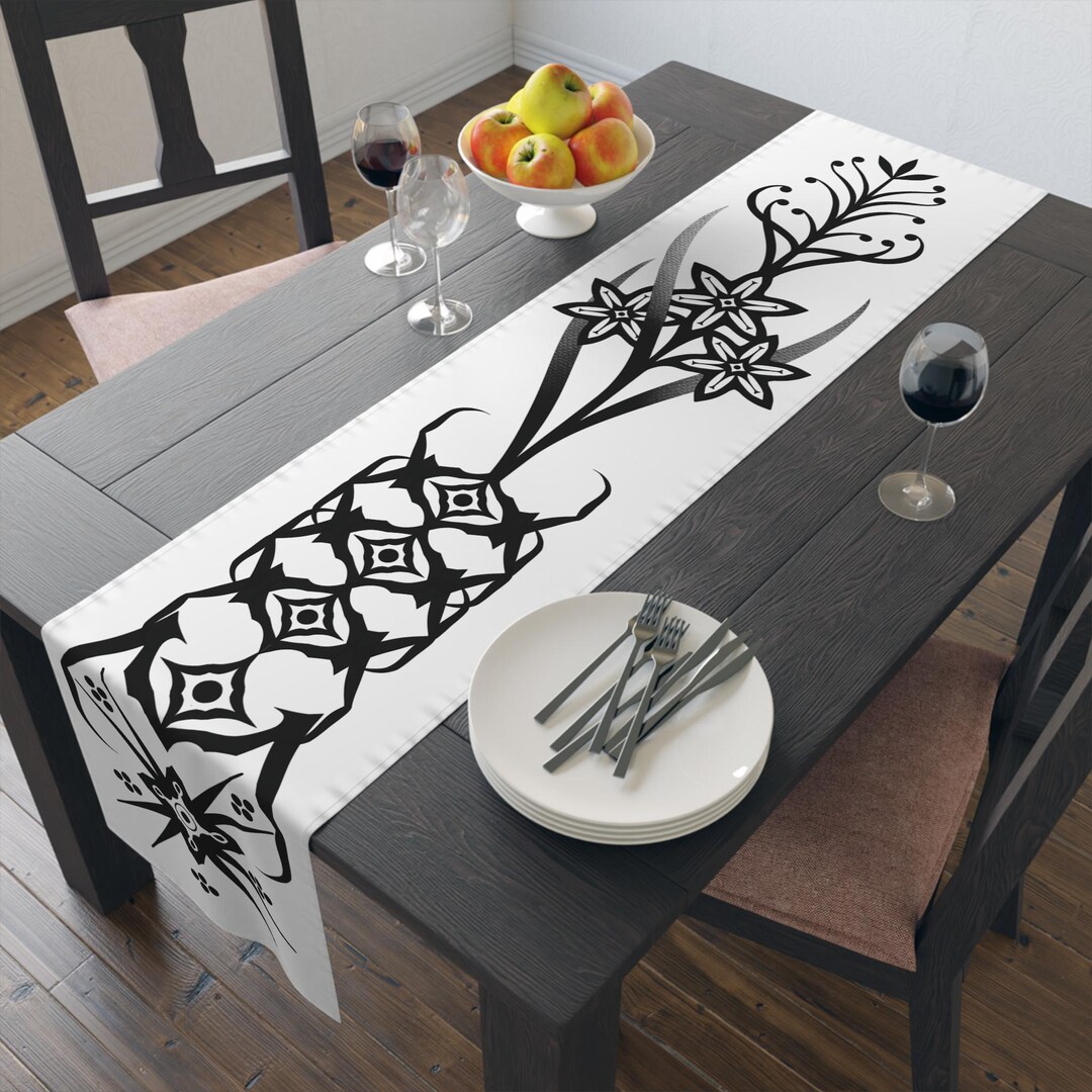 Sacred Spider Altar Cloth: Botanical Sigil Table Runner - Mystic Home ...