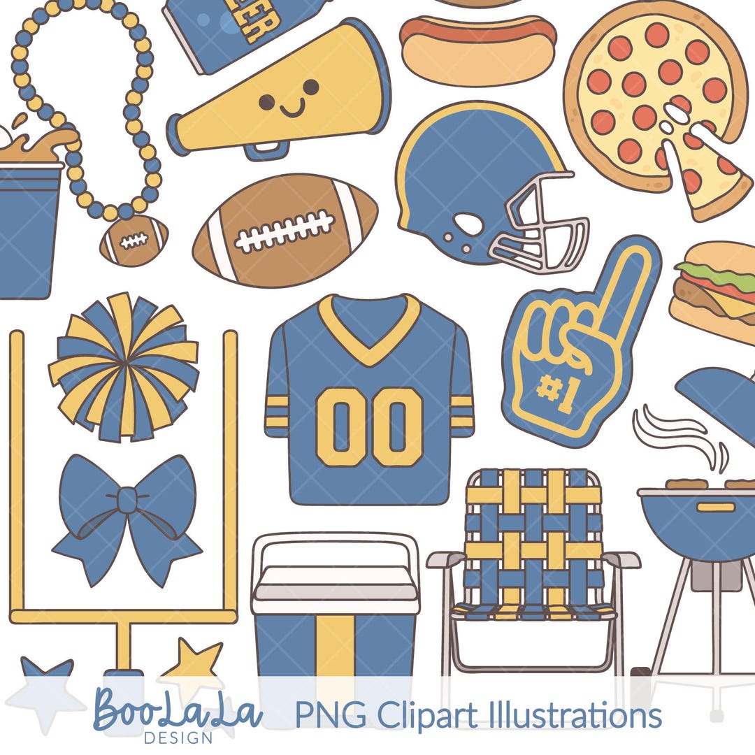 Football Tailgate PNG Clipart: Cute Sports Party Designs, Game Day Food ...