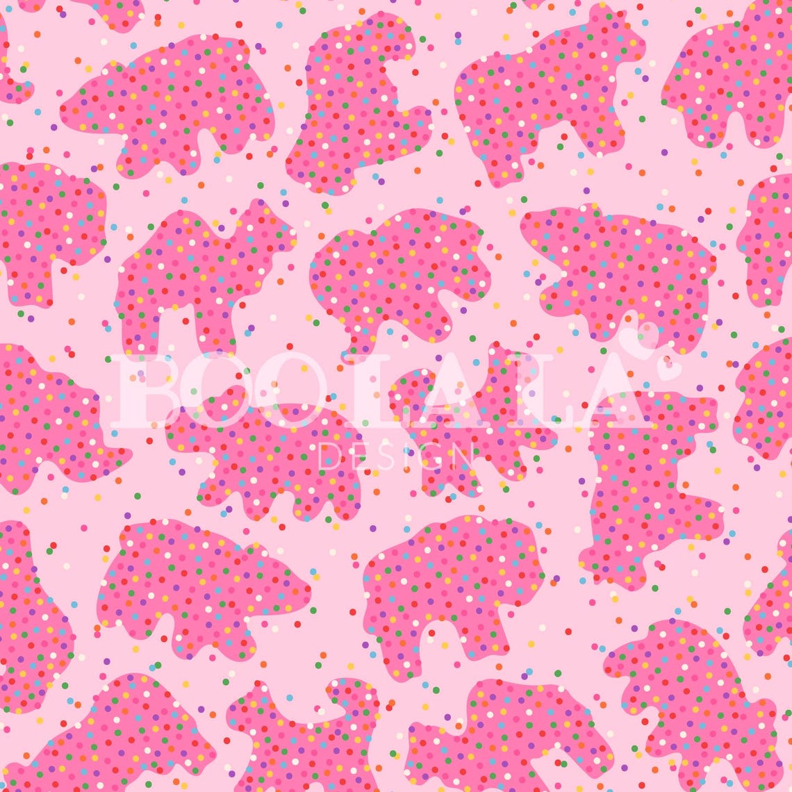 Animal Cracker Seamless Patterns: Circus Cookie Digital Paper (12" X 12 ...