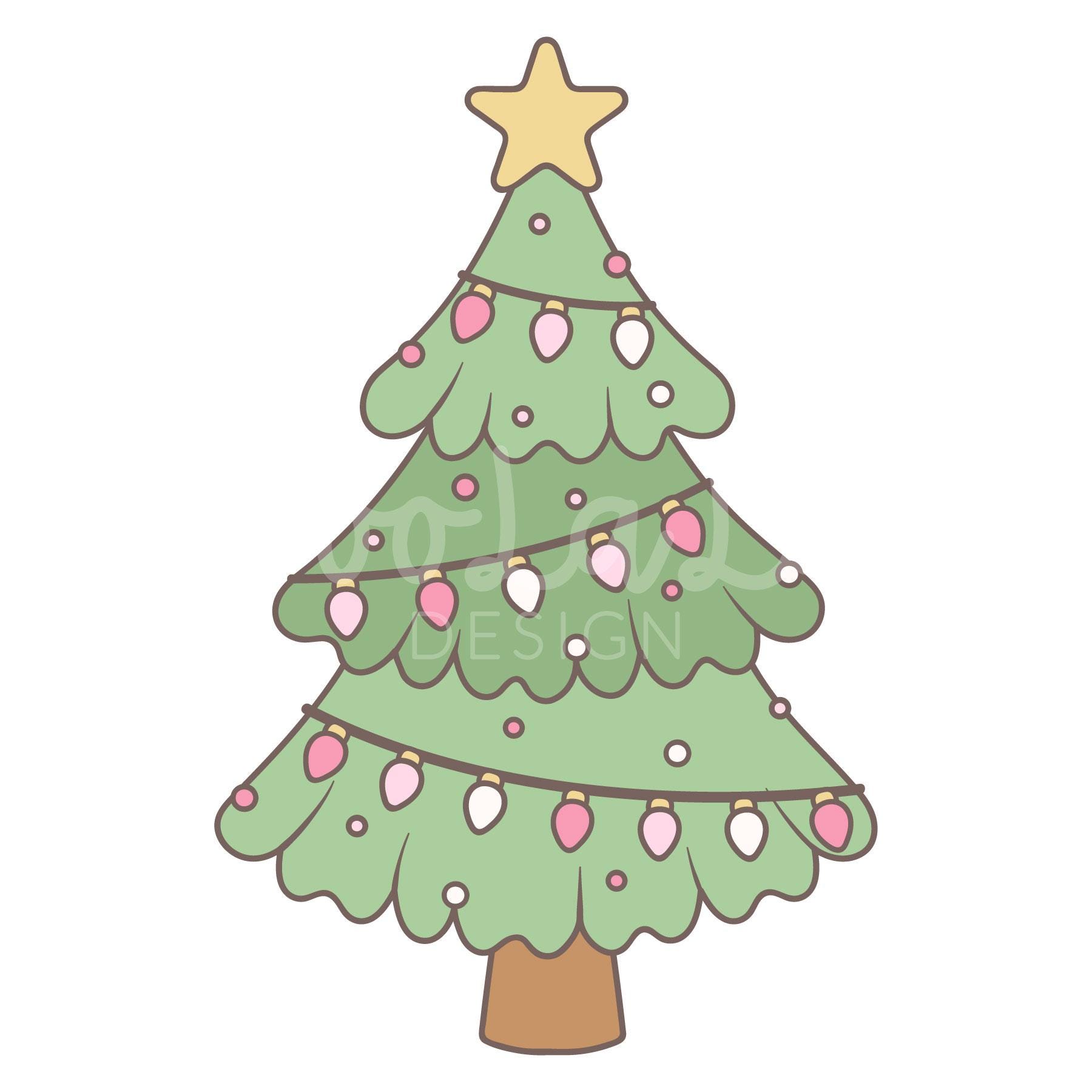 Pink & Mint Christmas PNG Clipart: Cute Girly Christmas Aesthetic, Pink ...