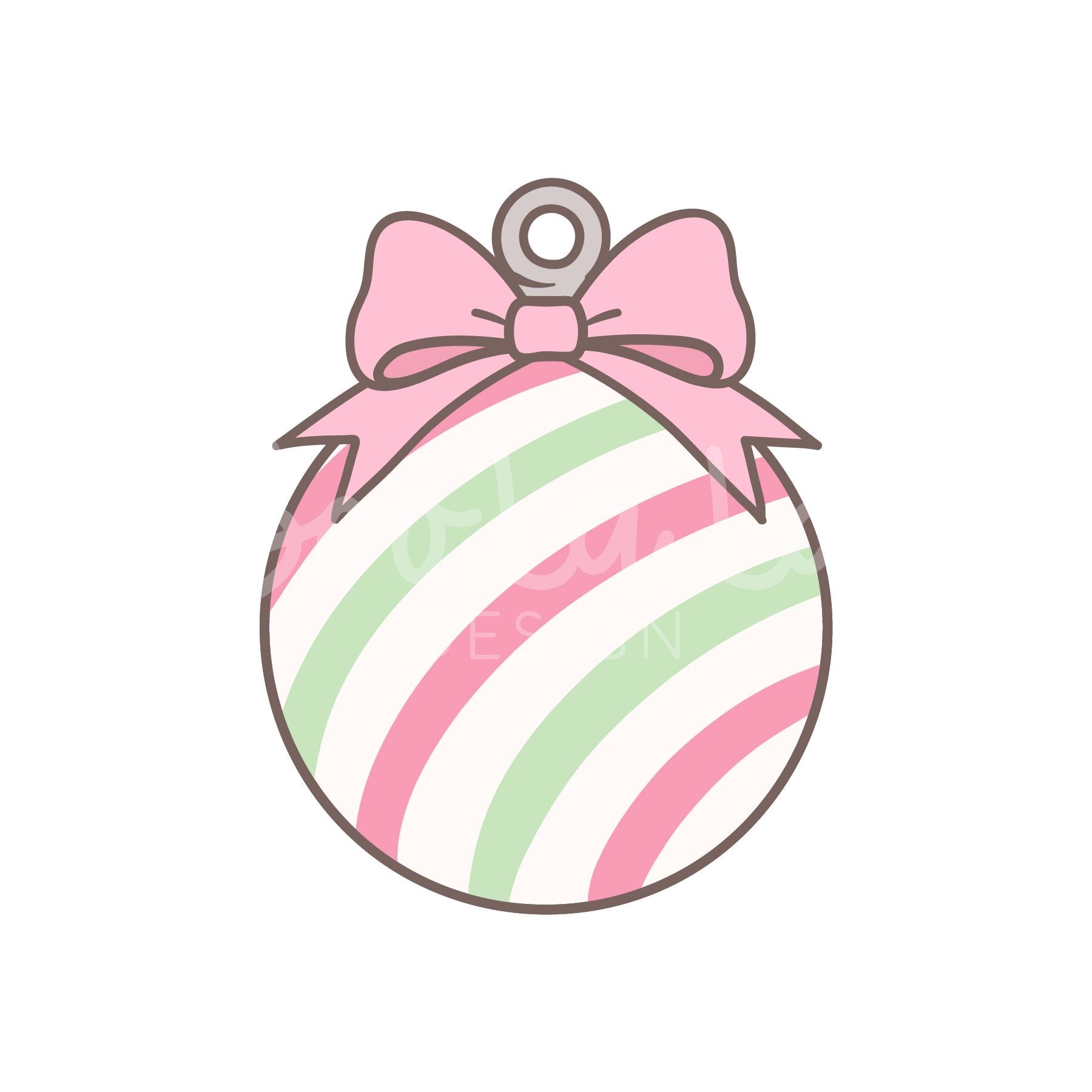 Pink & Mint Christmas PNG Clipart: Cute Girly Christmas Aesthetic, Pink ...