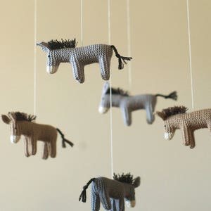 Baby Mobile / DONKEY Mobile / Pony Mobile / Horses Mobile / Nursery ...