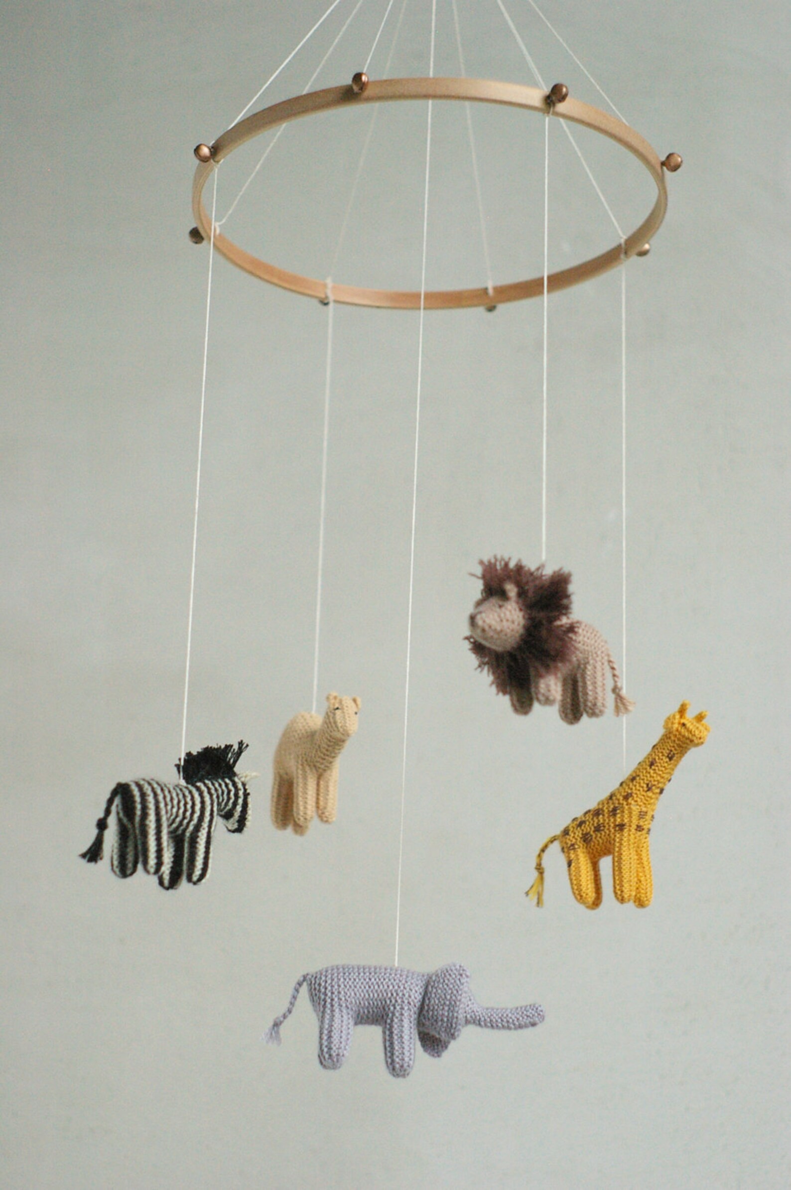 Nursery Mobile / Baby JUNGLE Animals Mobile / Safari Mobile / Made to ...