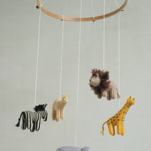 Nursery Mobile / Baby JUNGLE Animals Mobile / Safari Mobile / Made to ...