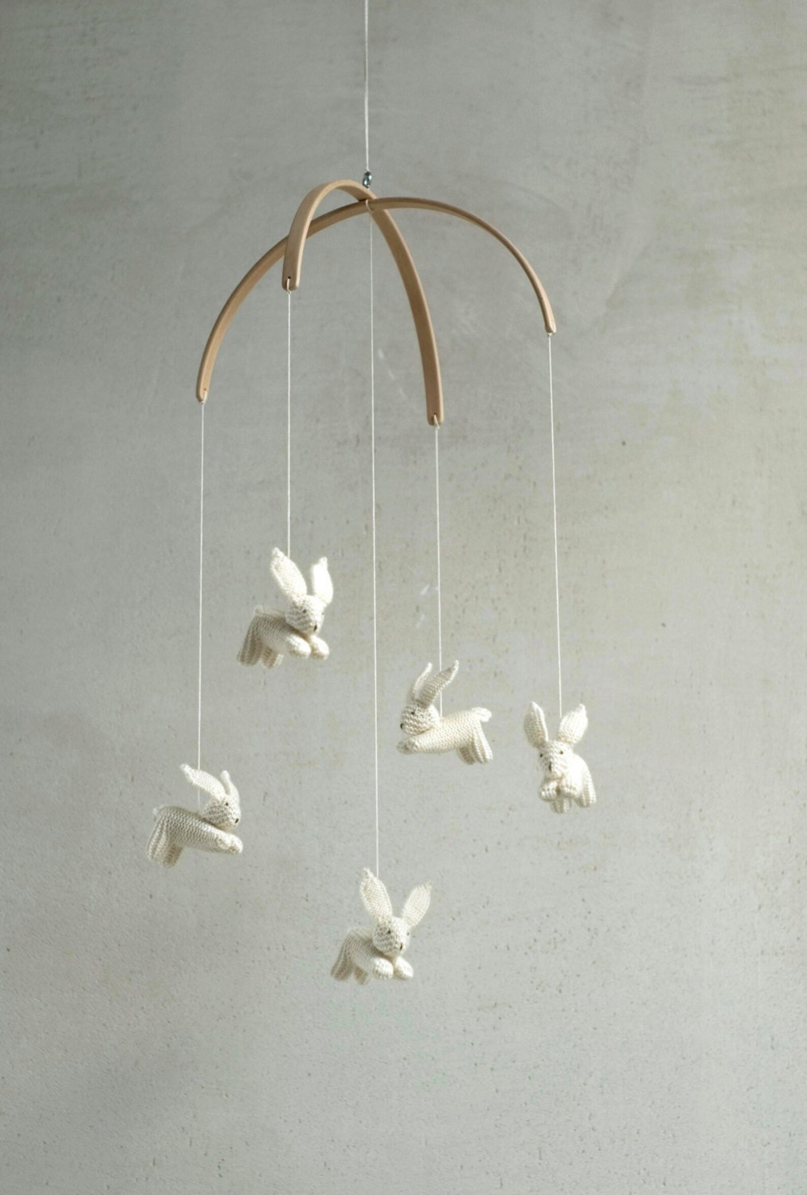 Baby Mobile / Bunny Mobile / Rabbit Mobile / Jumping Hare - Etsy