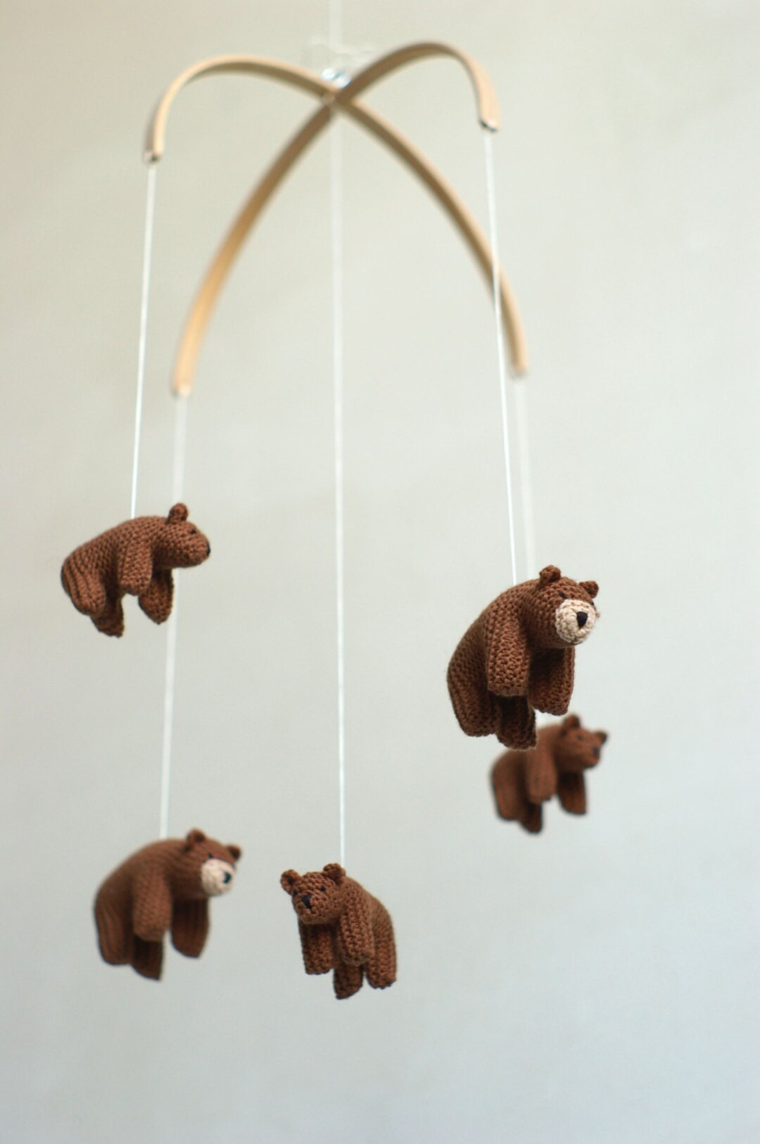 Nursery Mobile / Baby Mobile / Bear Mobile / Woodland Mobile / Made to ...