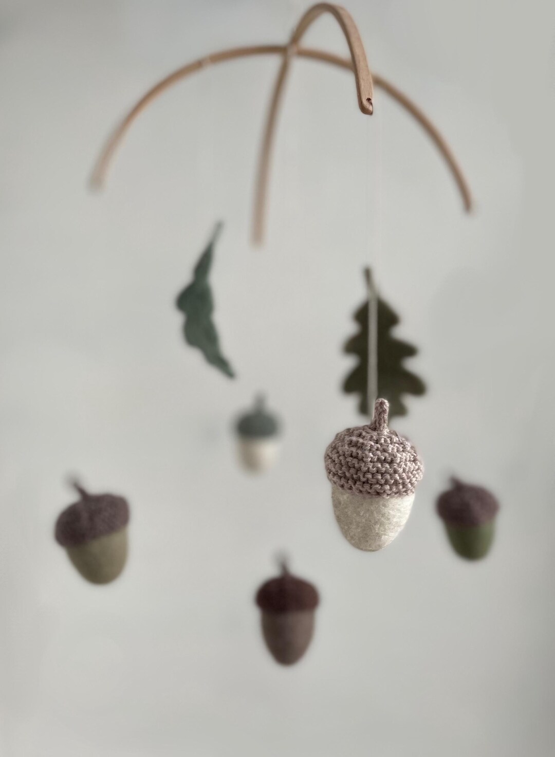 Baby Mobile / Acorn Mobile / Oak Tree Mobile / Forest Baby Mobile ...