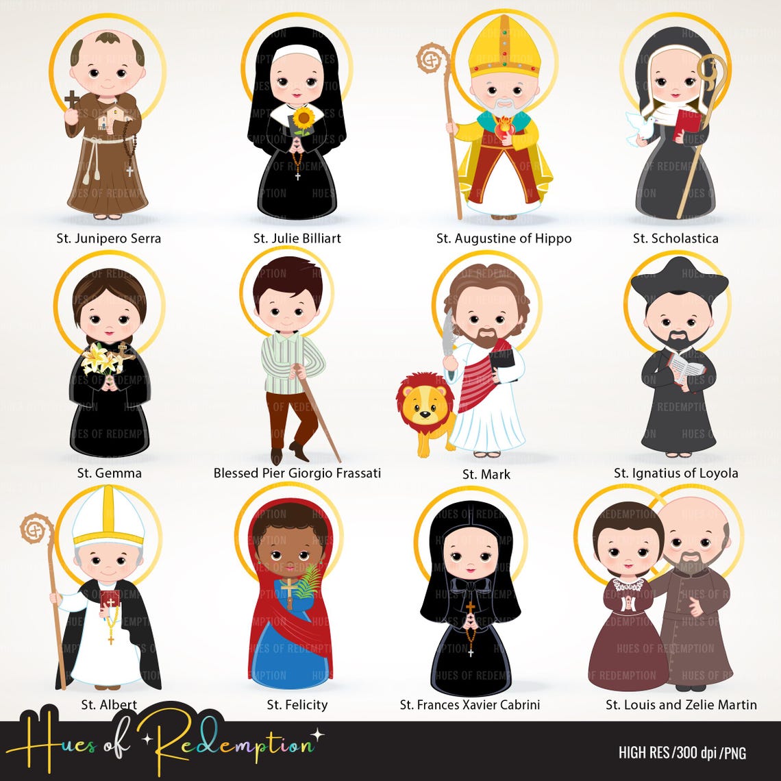 Saints Clipart, PART 11, Cute Saints, Jesus Clipart, Catholic Images ...