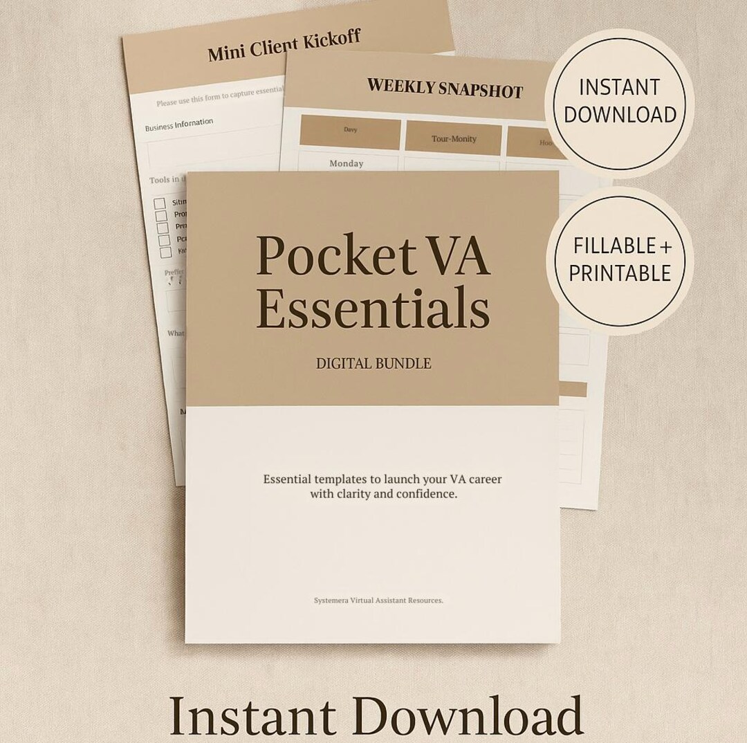 VA Onboarding Templates – Printable & Fillable Forms for Virtual ...