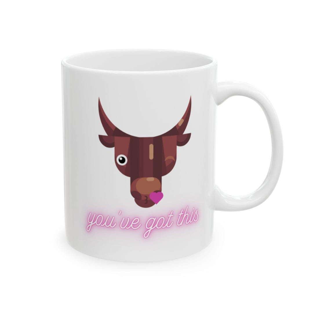 Winking Bull Coffee Mug: Funny Animal Lover Gift - Etsy