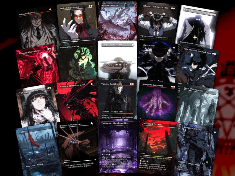 Van Hellsing Anime Proxy MTG Commander Deck – Edgar Markov Vampire EDH ...