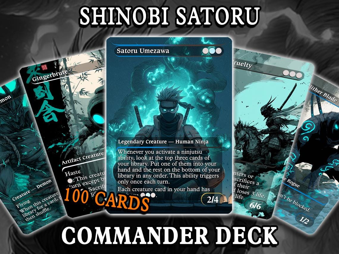 Shinobi Tribal: Proxy MTG Commander Deck – Satoru Umezawa EDH – 100 ...