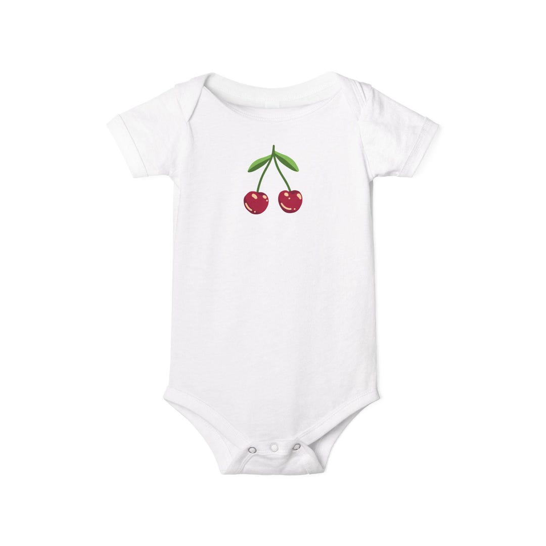 Adorable Cherry Infant Onesie | Cute Baby Bodysuit | Perfect for Baby ...