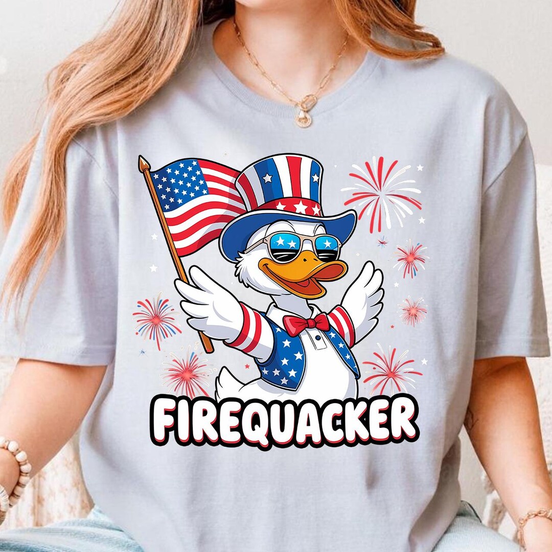 Firequacker Rubber Png, Duck American Png, Flag Fireworks Png, 4th of ...