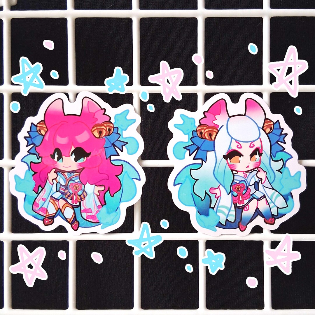 League of Legends Spirit Blossom Ahri 2" and 2.5" Vinyl Stickers - Etsy