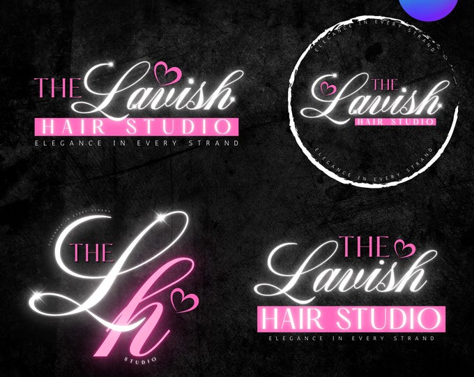 Editable DIY Logo Design, Logo Template, Lash Logo, Hair Logo, DIY ...