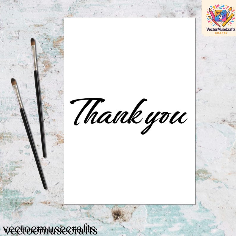 Hand Lettered Thank You SVG Bundle, Script Clipart, Calligraphy Design ...