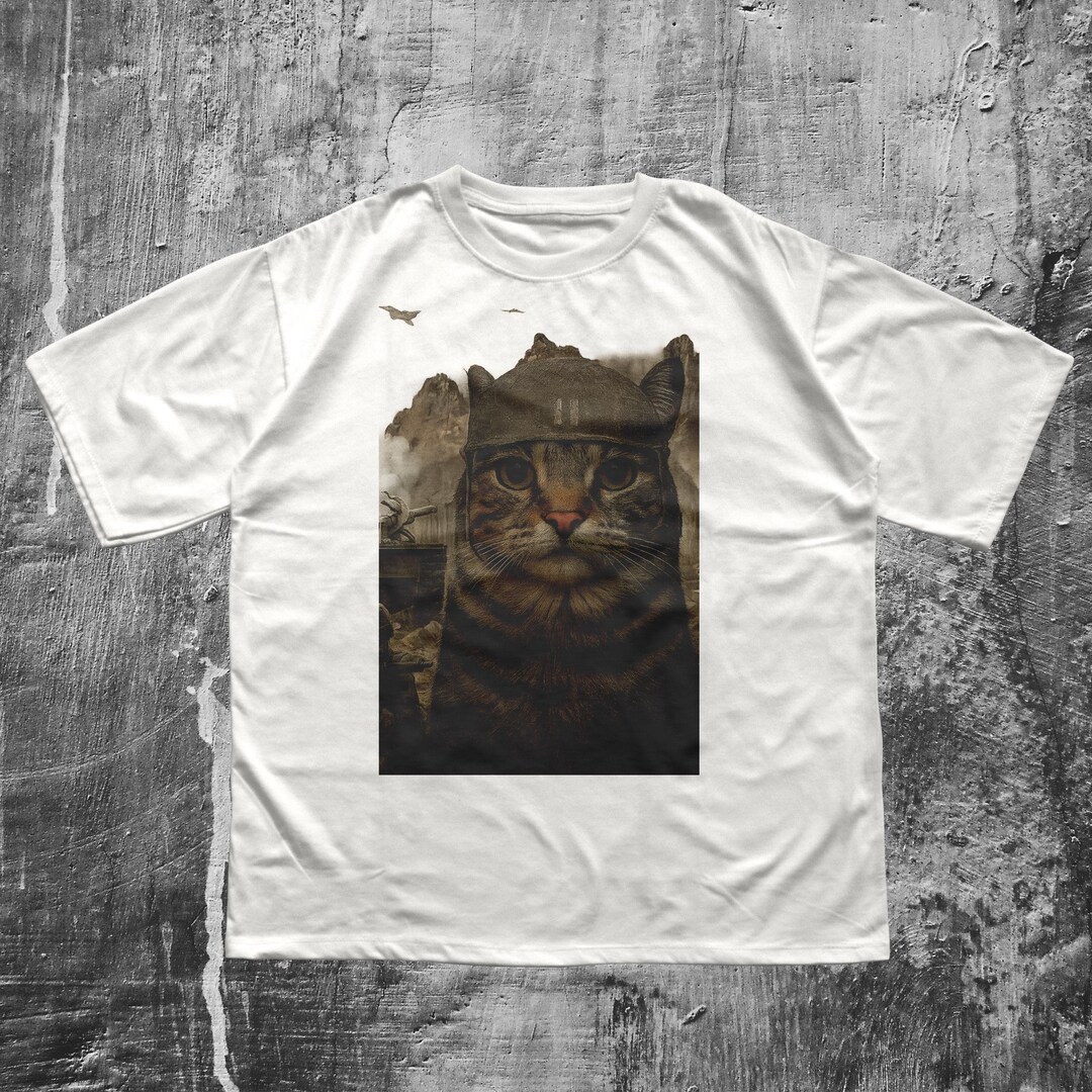 Military Cat Meme T-shirt: Funny Combat Kitty Tee - Etsy