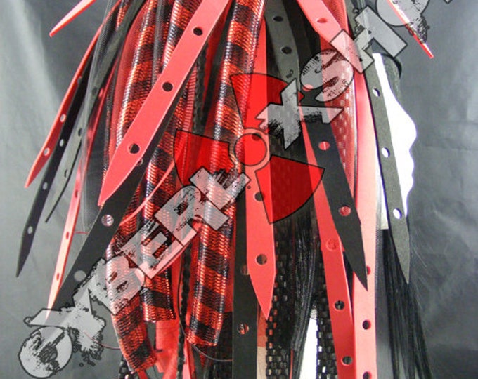 Cyberlox Dread Goth Red Black Redweb Hair Falls - Etsy