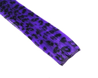 Clip-in 12 Hair Extensions Baby Pink Leopard Print Emo Scene Extension ...