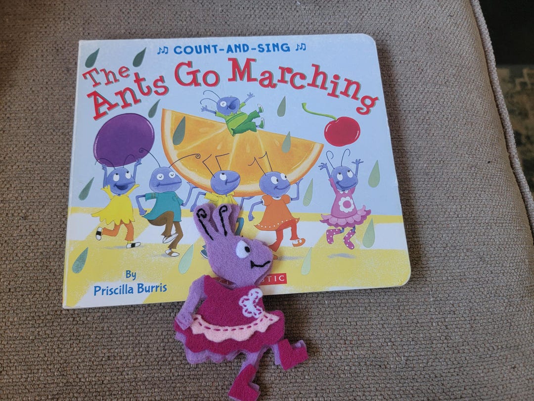 Ants Go Marching Book With Five Handmade Finger Puppets. - Etsy