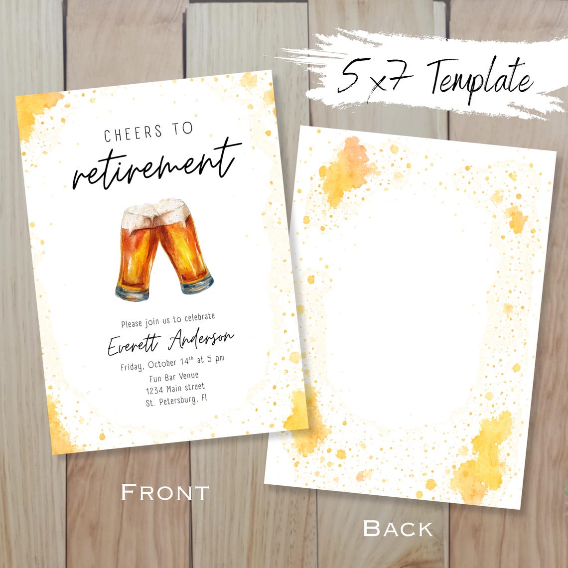 Cheers to Retirement Party Invitation, Retirement Party Digital ...
