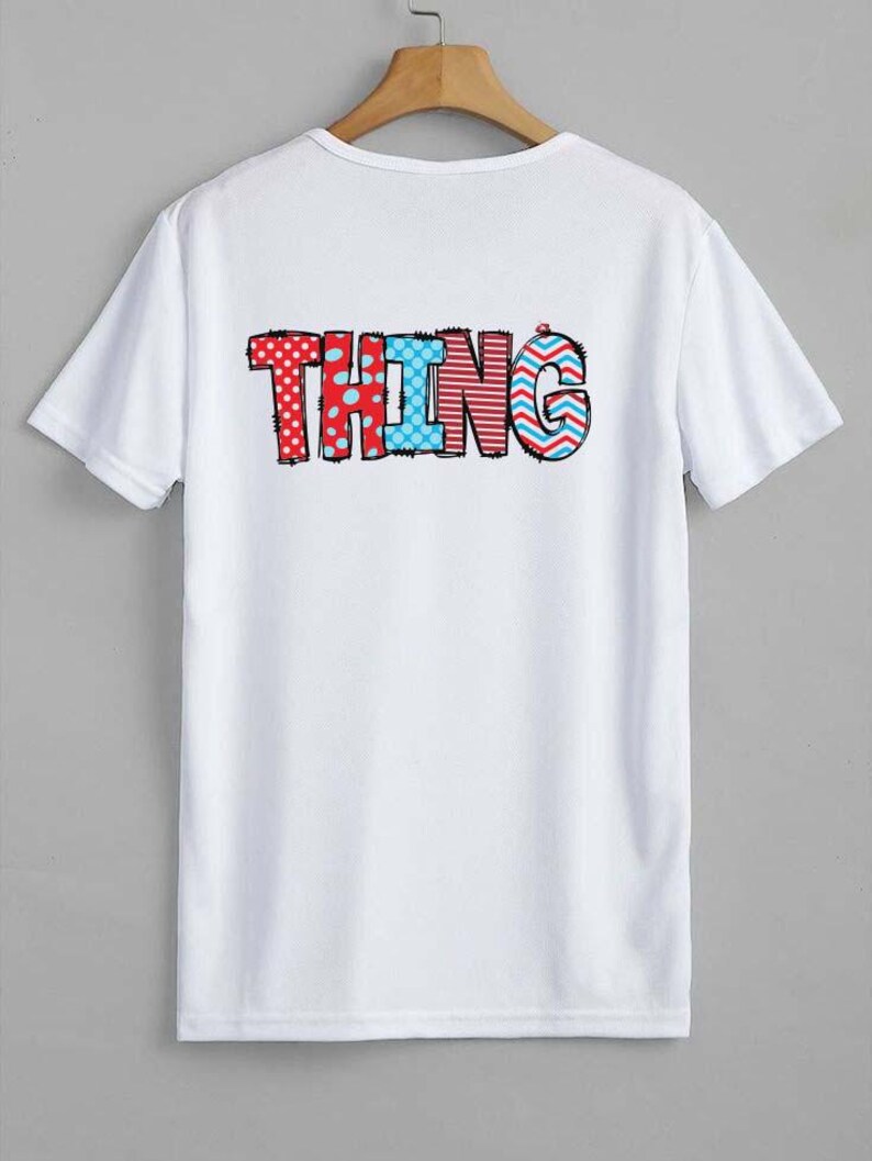 Thing 1 Thing 2 SVG Bundle: Dr. Seuss Inspired Clipart (digital ...