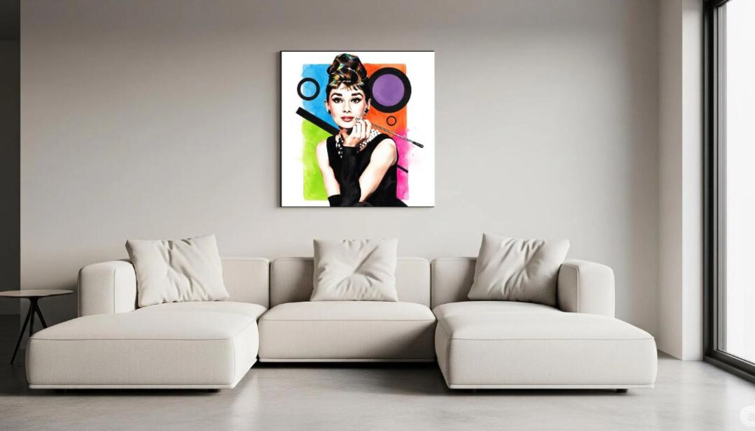 Audrey Hepburn Pop Art Digitale | Download Immediato Poster Vintage ...