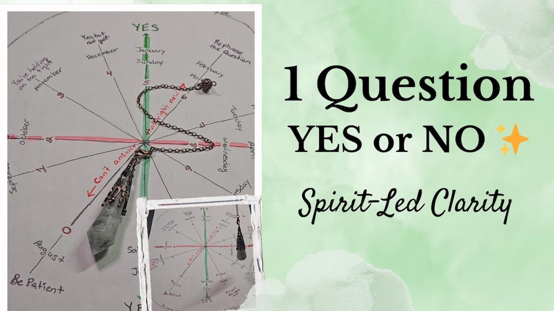 1 Yes No Questions | Pendulum Reading | Psychic Divination | Spirit ...