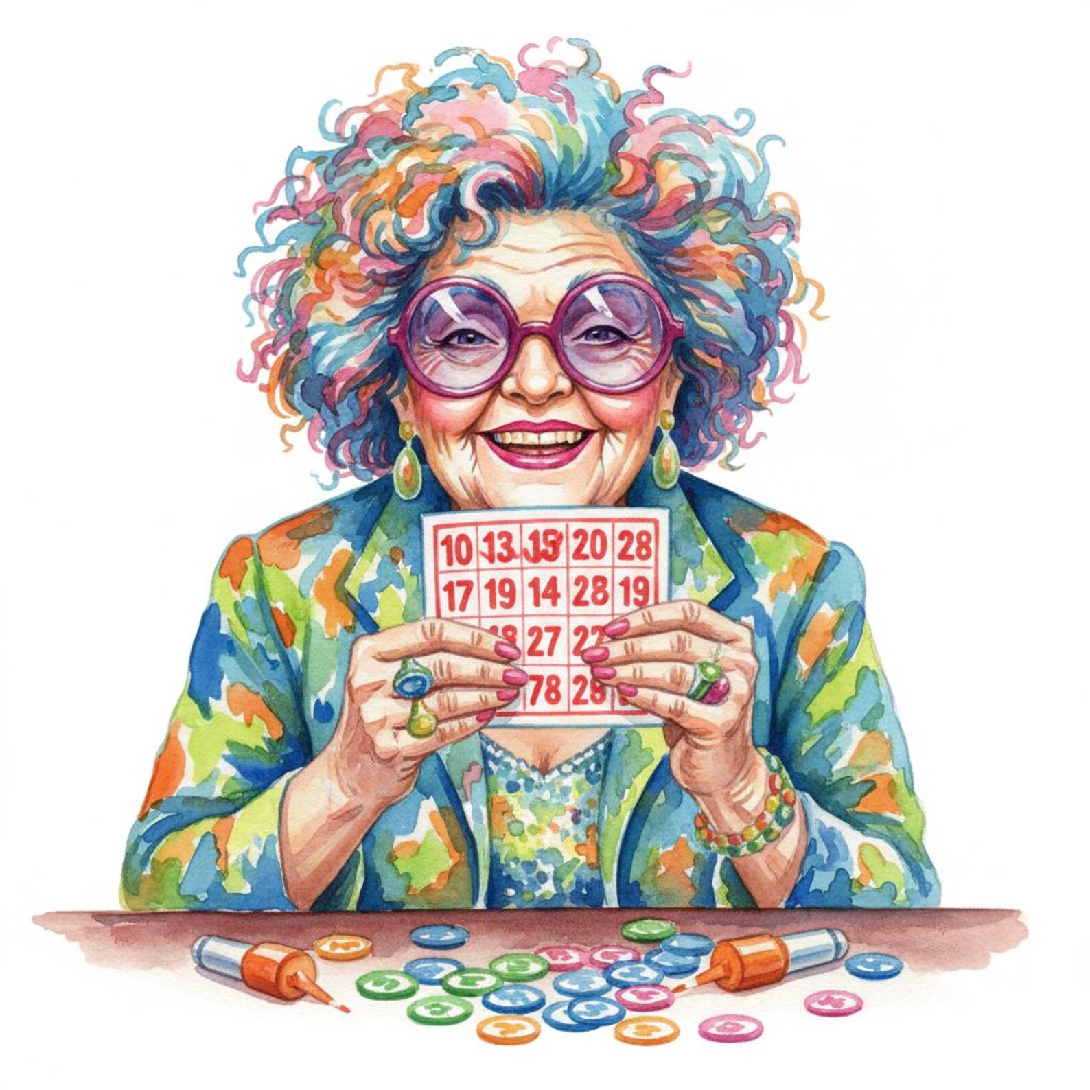 10 Grandma Bingo Night Clipart - Celebration Bundle, Digital Download ...