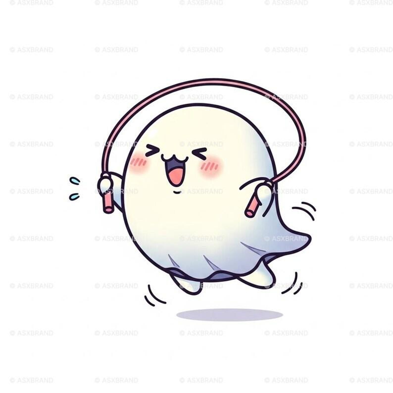 Halloween Ghost Gym Clipart Bundle: Spooky Fitness Designs (digital ...