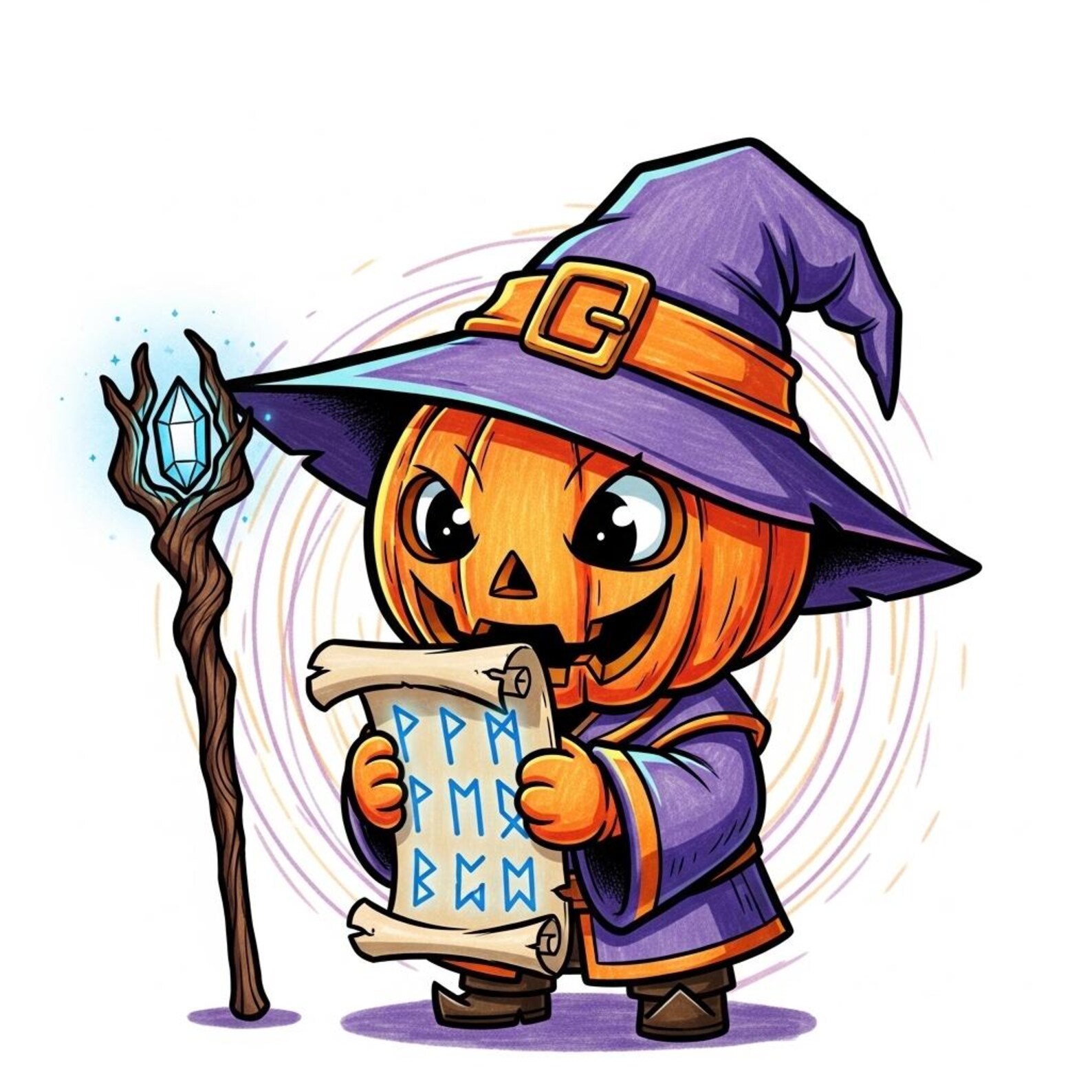 Halloween Cute Ghost Clipart Ghost Wizard Halloween Illustration Ghost ...