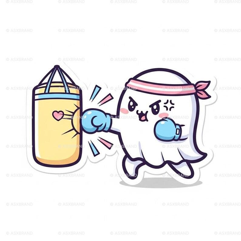 Halloween Ghost Gym Clipart Bundle: Spooky Fitness Designs (digital ...