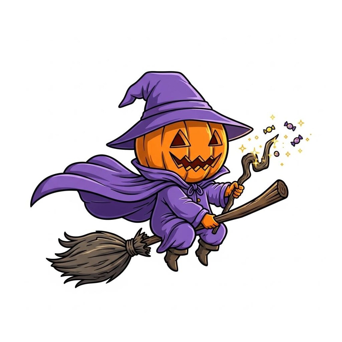 Halloween Cute Ghost Clipart Ghost Wizard Halloween Illustration Ghost ...
