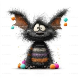 Quirky Halloween Bat Clipart PNG Bundle: Funny Junk Journal Graphics - Etsy