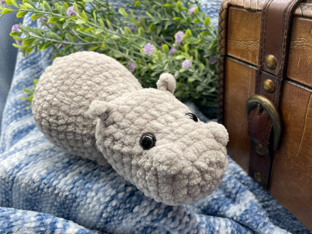Crochet Hippo Plushie - Etsy