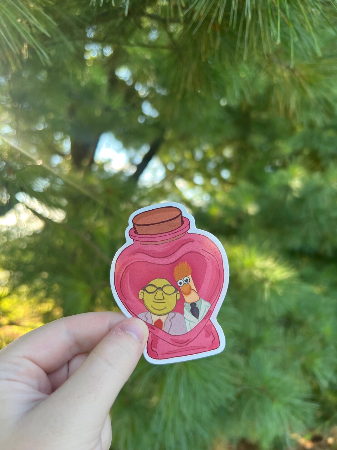 Sticker- Muppets, Beaker and Honeydew - Etsy