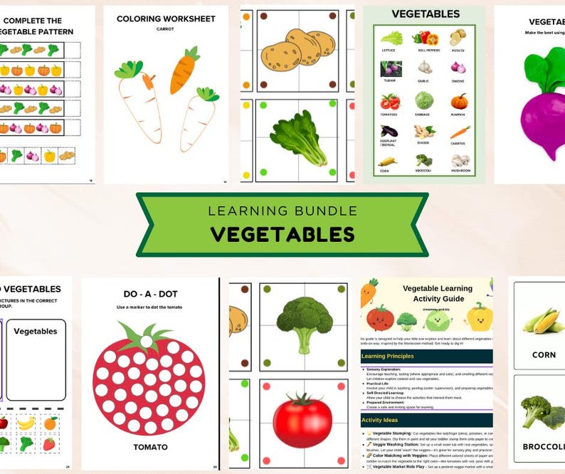 Vegetables Worksheet Printable Activity | Posters | Flashcards | Play ...