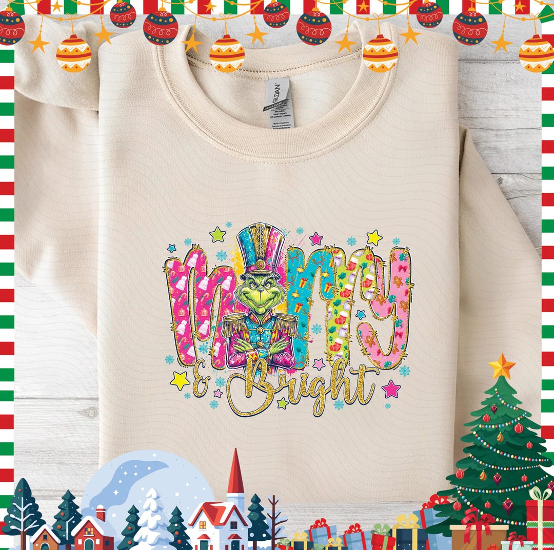 Christmas Green Monster Nutcracker Png, Brushstroke Christmas Png ...