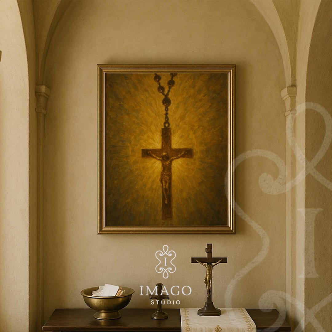 Jesus Crucifix Cross Printable Catholic Art Living Room Decor Easter ...