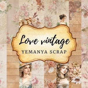 Love Vintage Collection. Digital Collection. Digital Scrapbook ...