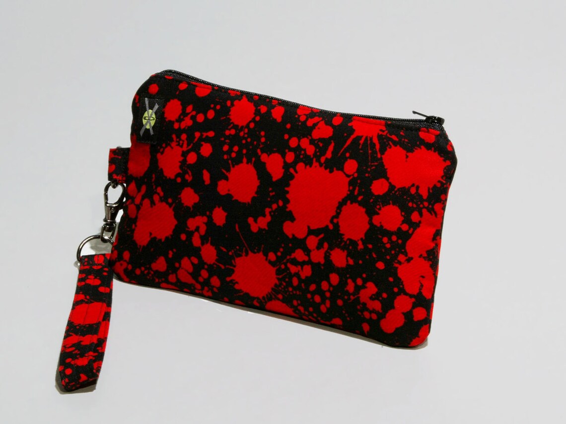 Blood Splatter Phone Wristlet Punk Rock Goth Horror Fan | Etsy