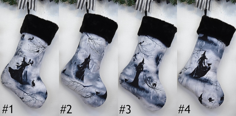 Witch Christmas Stocking Wicca Moon Goddess Witchcraft - Etsy