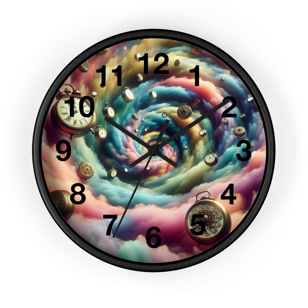Galactic Swirl Wall Clock, Home Decor, Unique Gift, Timeless Design ...
