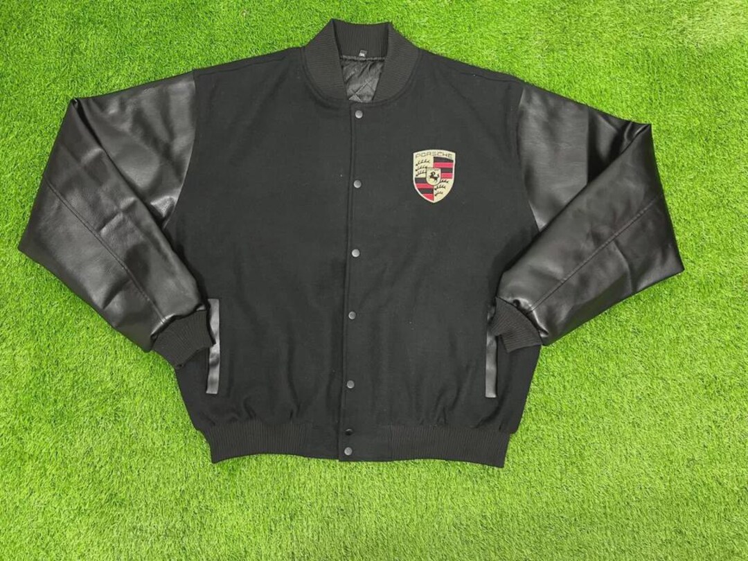Luxury Car-inspired Varsity Jacket | Wool & Leather Bomber ...