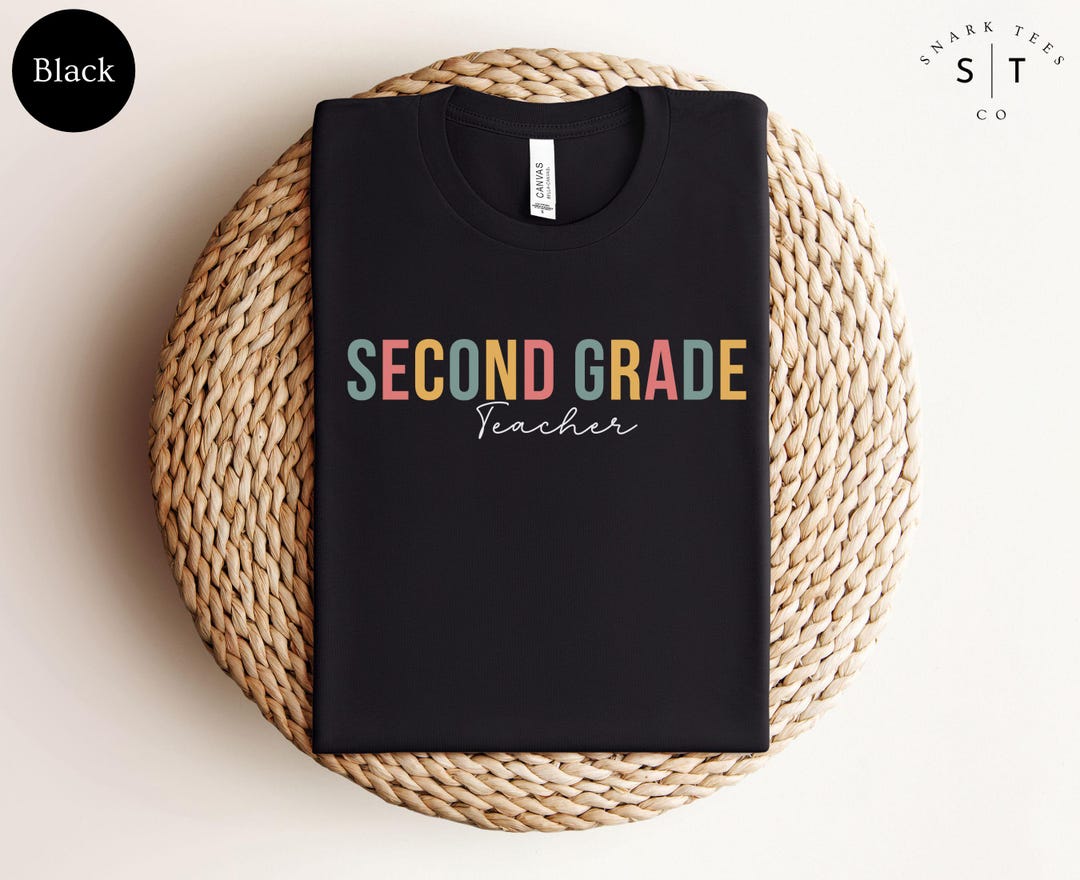 Second Grade Teacher Shirt,teacher Shirt, First Day of School T-shirt ...