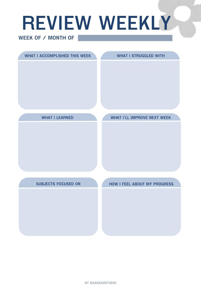 Study Planner Glow up Study Plan - Etsy