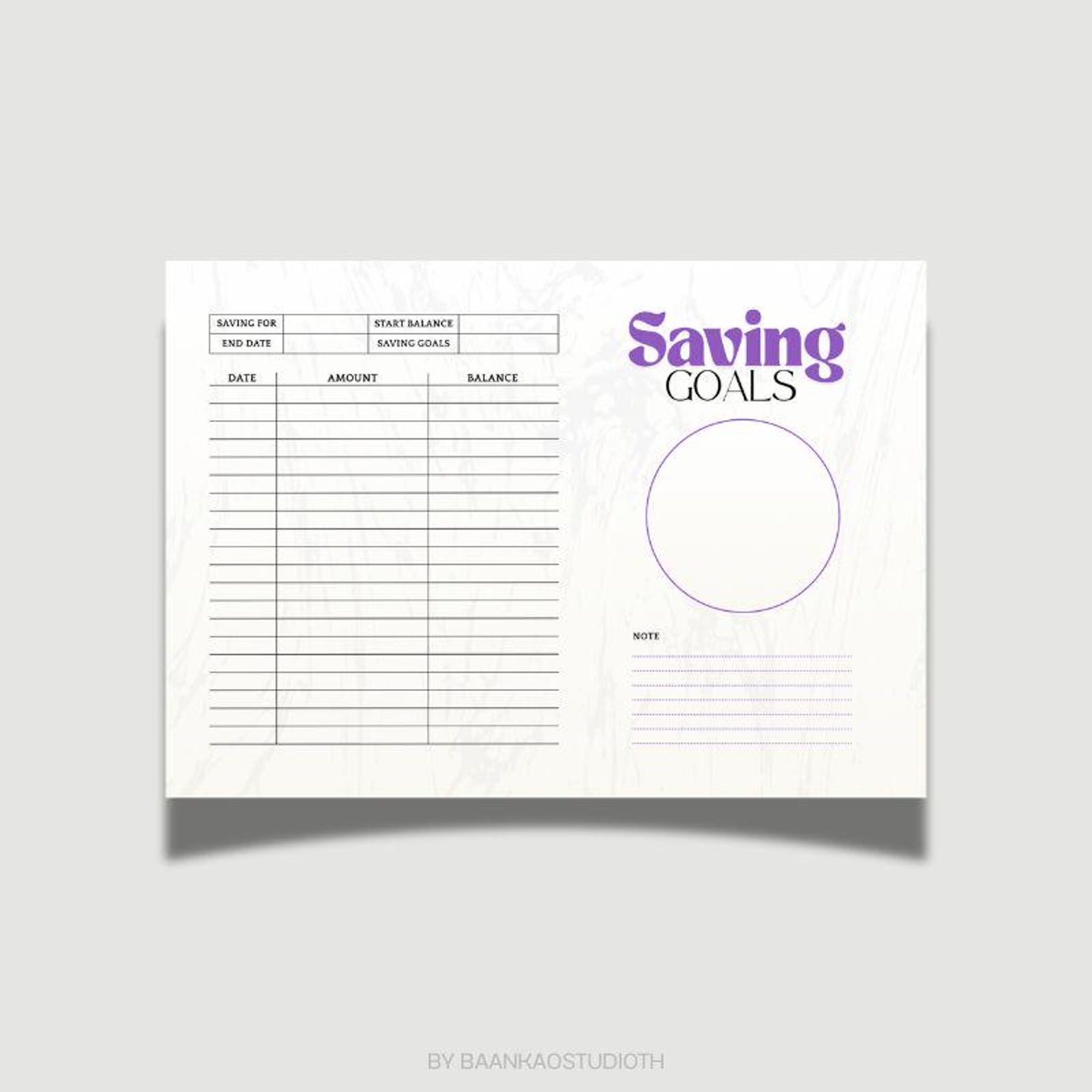 Planner Financial Tracker Horizontal Version / Pdf File / Q4 - Etsy