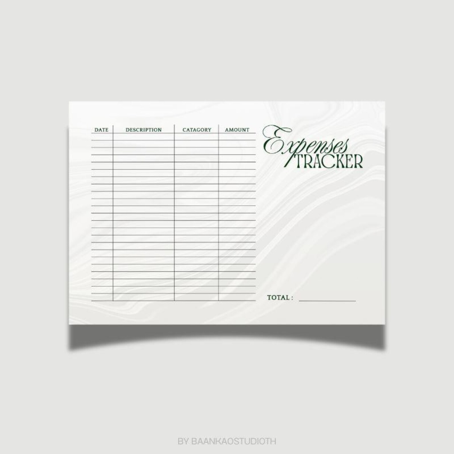 Planner Financial Tracker Horizontal Version / Pdf File / Q4 - Etsy