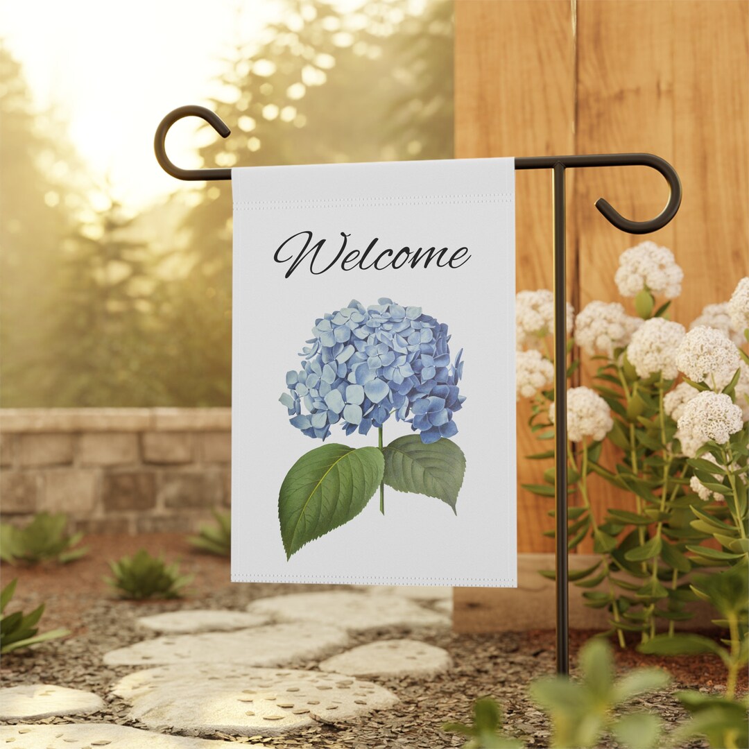 Hydrangea Garden Flag, Hydrangea Flag, Hydrangea Banner, Hydrangea ...